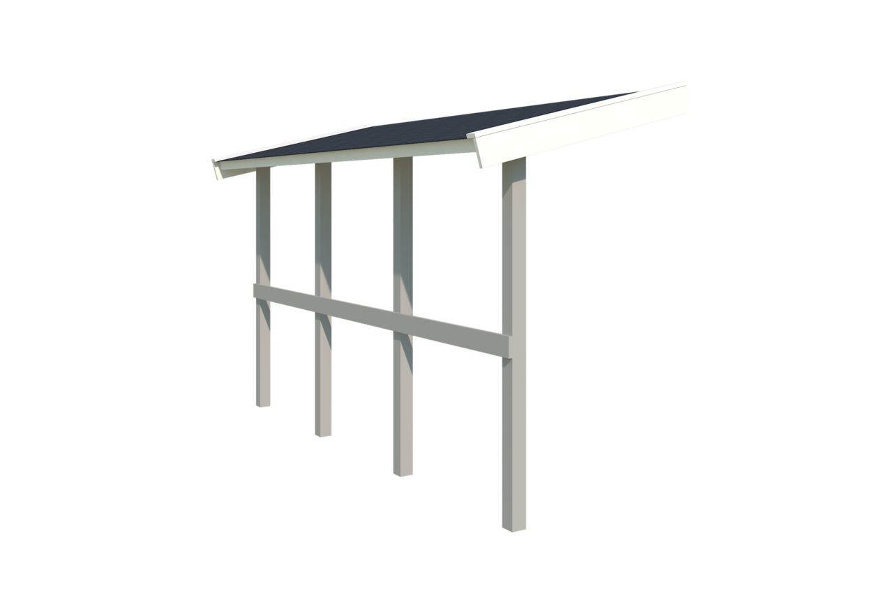 Lasita Schleppdach 90 x 300 | Osmo Schwedenrot | 285200006